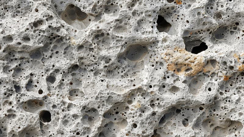 Closeup of a Perforated Rock, Displaying Unique Features and Texture ...
