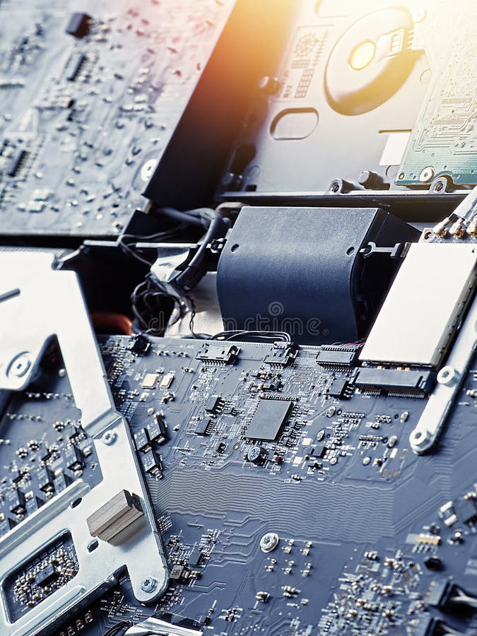 A Closeup of a Personal Computer Board Stock Photo - Image of ...