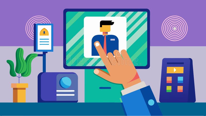 Biometric Attendance Stock Illustrations – 226 Biometric Attendance ...