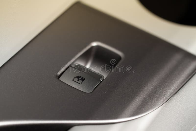 Closeup Photo of Button Controlling Window in Car. Stock Photo - Image ...