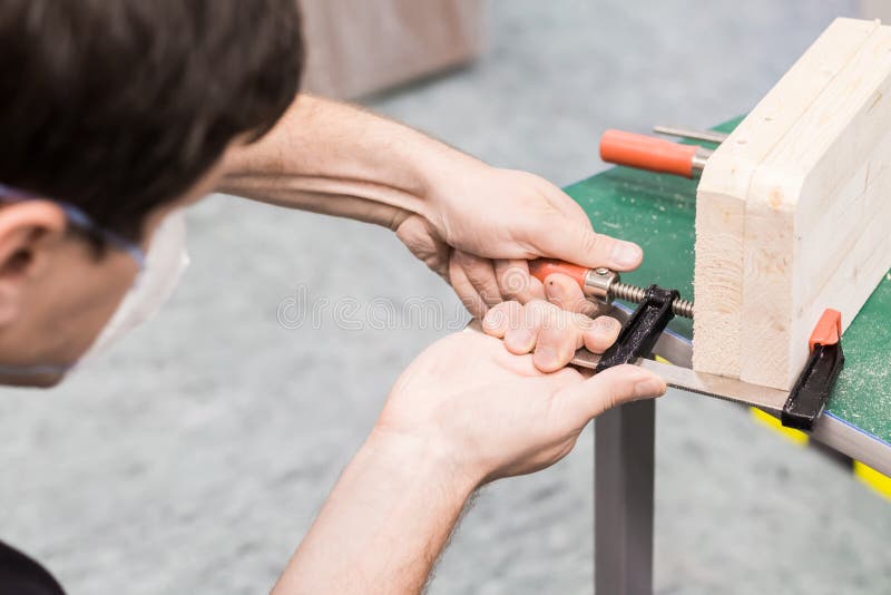 Closeup Photo of Clamp Compression Tool in Workshop Stock Photo - Image ...