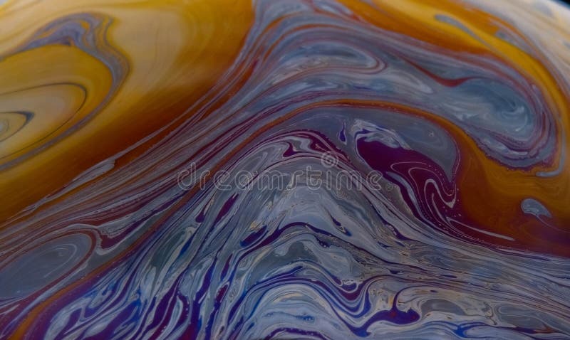 Closeup Photo of Colored Light Reflection on the Surface of Soap Bubble ...
