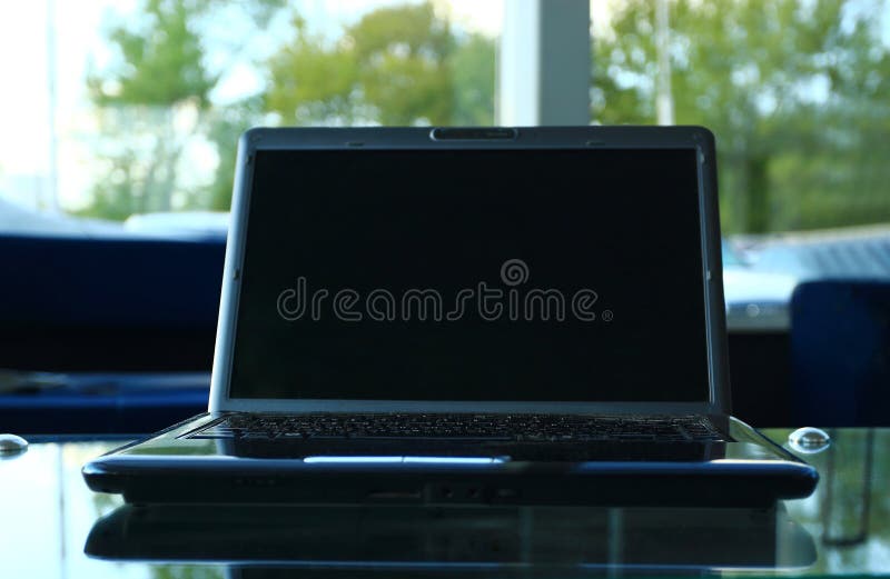 Closeup Photo of Laptop Computer Stock Image - Image of digital, blank ...