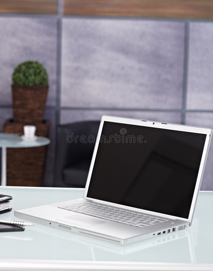 Closeup photo of laptop stock photo. Image of open, screen - 34462128