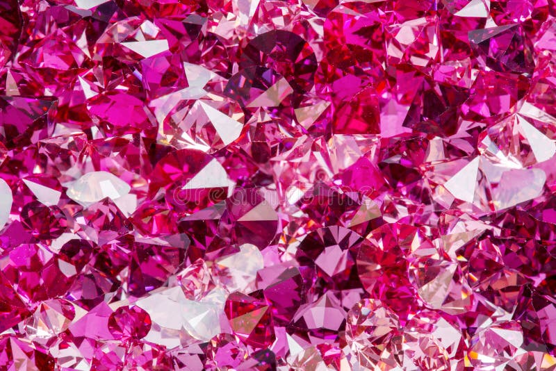 Closeup Photo of Many Small Ruby and Diamond Stones, Luxury Background ...