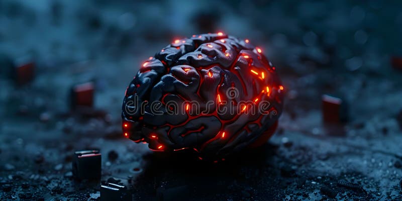 A Closeup Photo Showing a Brain Implant Device Representing the ...