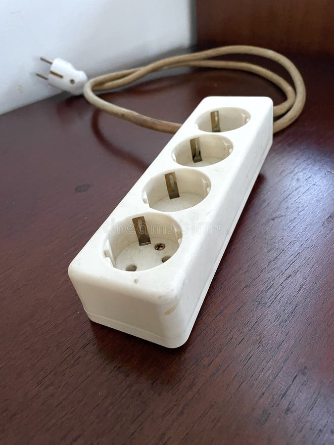 Closeup Photo of the Socket on the Table. Stock Image - Image of ...