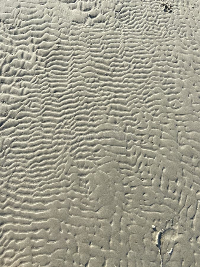 Sand Texture and Pattern on Outer Banks Beach Stock Photo - Image of ...