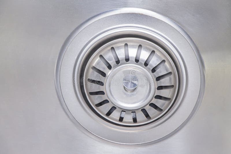 Closeup Photo of Water Drain. Sink Drain Stock Image - Image of ...