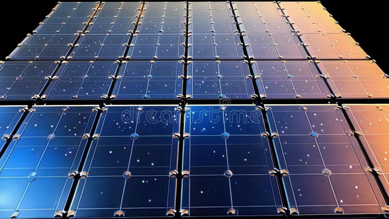 A Closeup Photography of Solar Panel Edges Overlapping Demonstrating ...