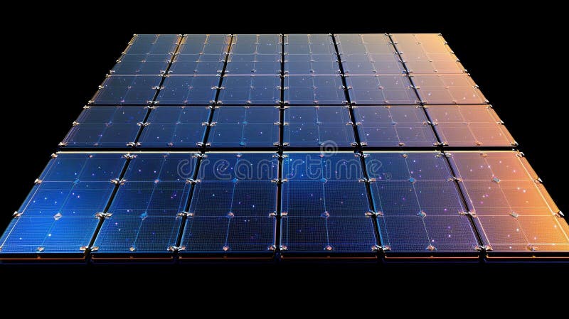 A Closeup Photography of Solar Panel Edges Overlapping Demonstrating ...