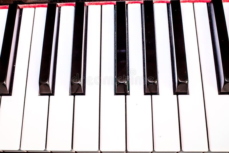 Closeup of a Piano Keyboard Stock Image - Image of classic, live: 63265349