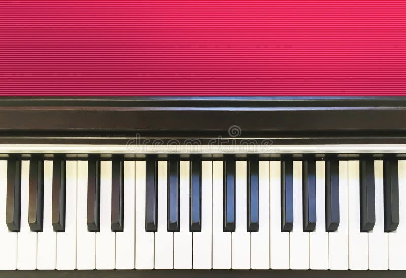Closeup on Piano Keyboards Background. Stock Photo - Image of pianist ...