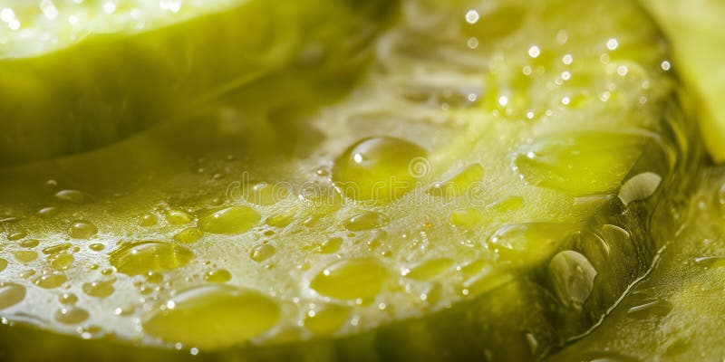 A Closeup of the Pickles Texture, Showcasing Their Smooth and Slightly ...