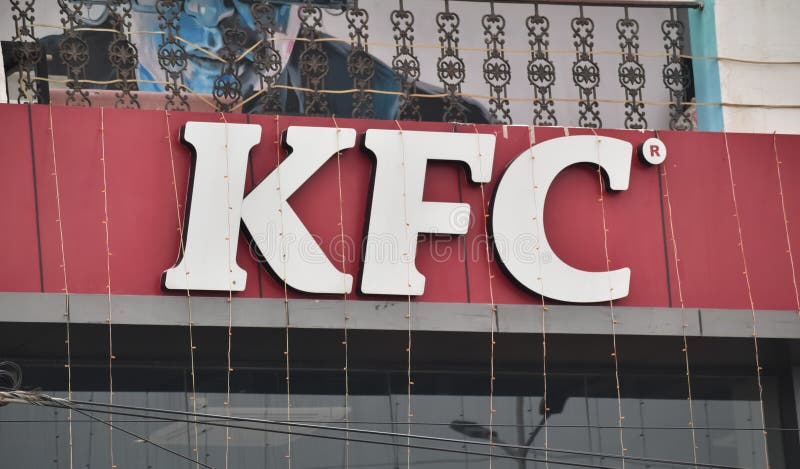 A Closeup Picture of KFC Outside the Restaurant Editorial Photography ...