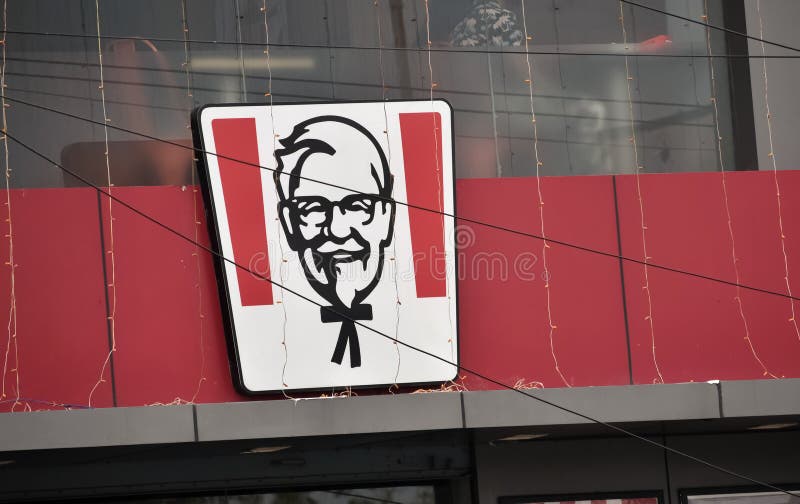 A Closeup Picture of KFC Outside the Restaurant Editorial Stock Photo ...