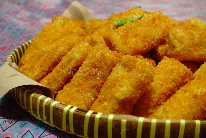 Closeup Picture of Typical Indonesian Snacks Called Risoles Served on ...