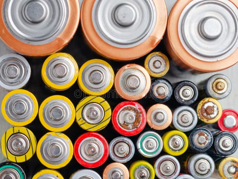 Recycling and Collecting of Portable Batteries and Accumulators Stock ...