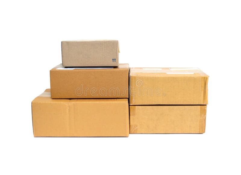 Pile parcel wrapped stock photo. Image of post, freight - 23440460