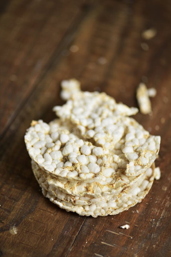 Puffed Rice Cakes on a Table Stock Image - Image of eating, gluten ...