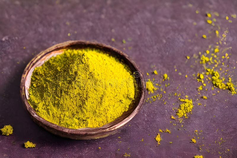 Closeup of a Pile of Spice on the Table Under Lights Stock Photo ...