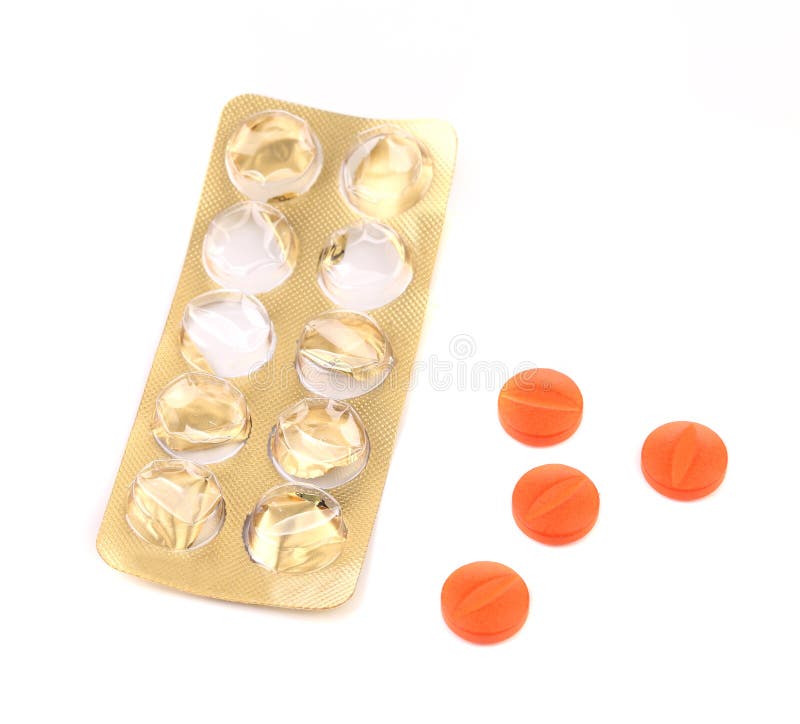 Closeup of Pill Package and Pills. Stock Image - Image of healthcare ...