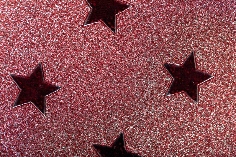 Closeup Pink Stars Pattern Background, Effect Glitter Particles Stock ...