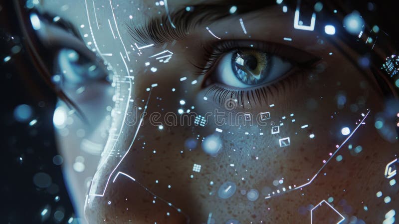 Closeup of a Players Face Displaying a Mix of Determination and Intense ...