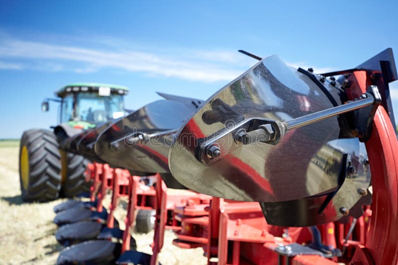 Closeup of a Plow for Plowing the Soil Stock Photo - Image of ...