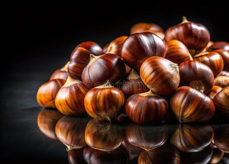 Polished Chestnut Shells Stock Illustrations – 3 Polished Chestnut ...