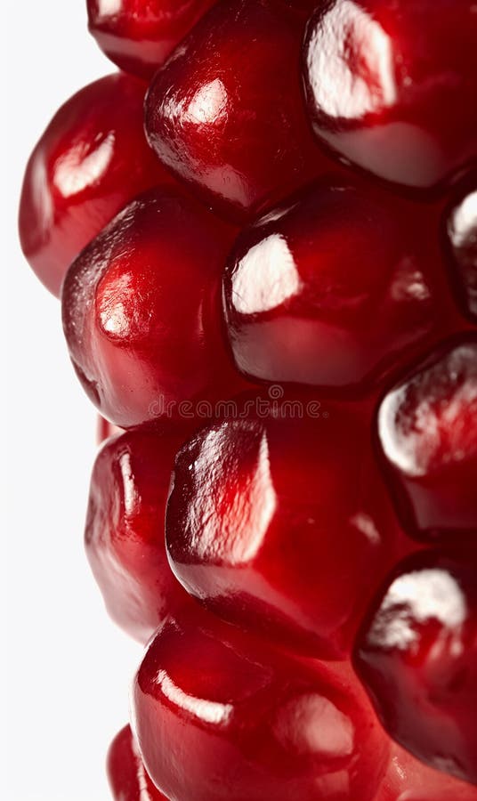 A Closeup of the Pomegranate Texture, Showcasing Its Smooth and ...