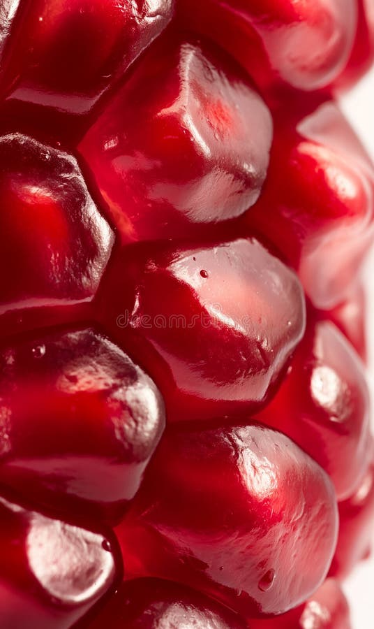 A Closeup of the Pomegranate Texture, Showcasing Its Smooth and ...