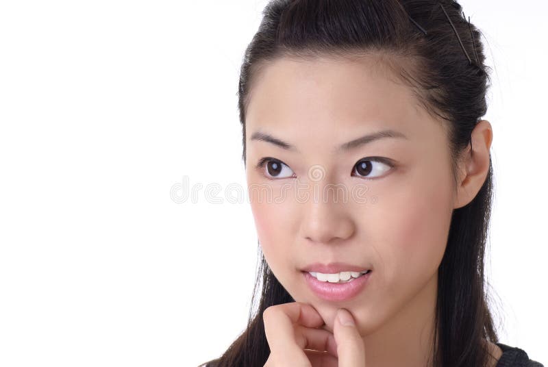 Closeup Portrait of Asian Lady Stock Photo - Image of asia, character ...