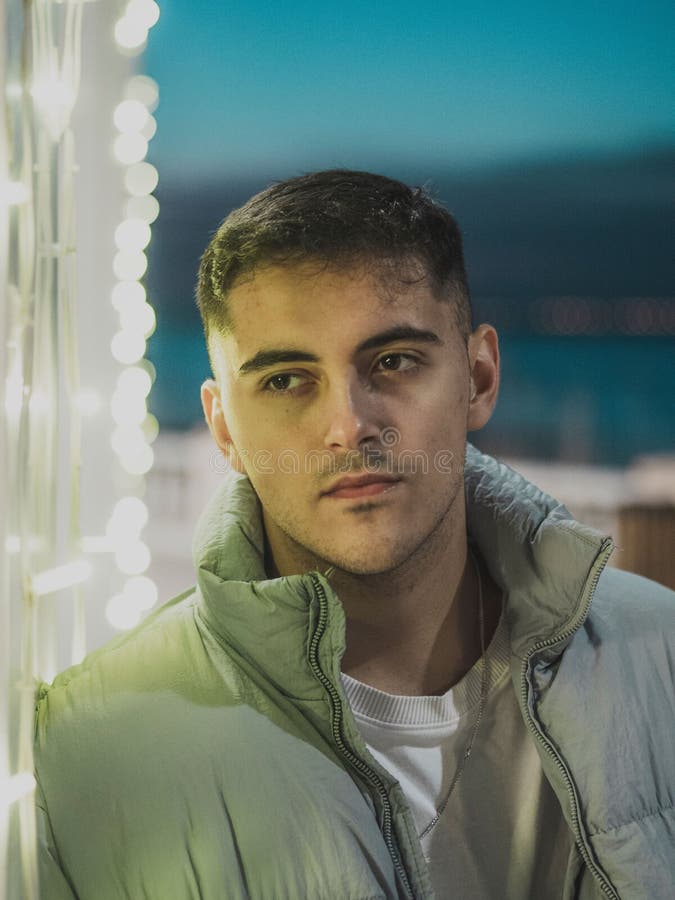 Closeup Portrait of an Attractive Man Stock Image - Image of stylish ...