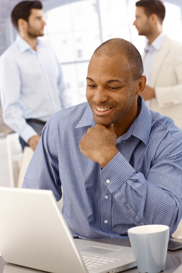 Closeup Portrait of Happy Businessman Working Stock Photo - Image of ... Closeup Portrait of Happy Businessman Working Stock Photo - Image of ...