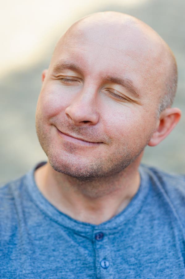 Closeup Portrait of a Happy Man Stock Image - Image of health, happy ...