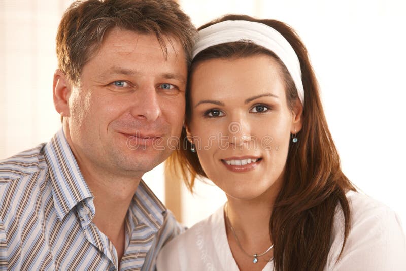 Portrait of Romantic Mixed Couple Stock Image - Image of 2530 ...