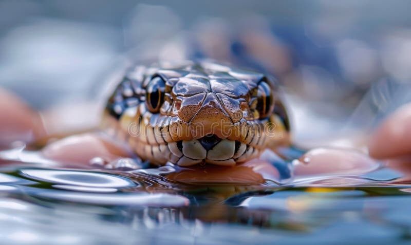 Closeup Portrait of the Snake Stock Image - Image of food, water: 320066969