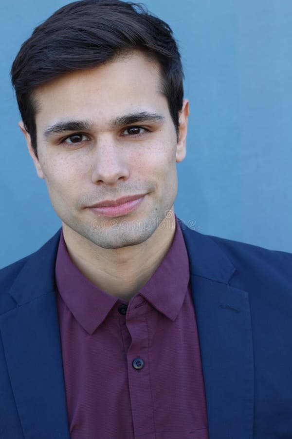 Closeup Portrait of Young Good-looking Model Stock Image - Image of ...