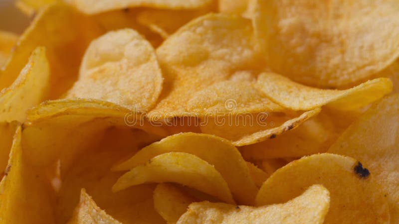 Potato Chips, Rotating Shot Stock Footage - Video of potato, food: 91536590