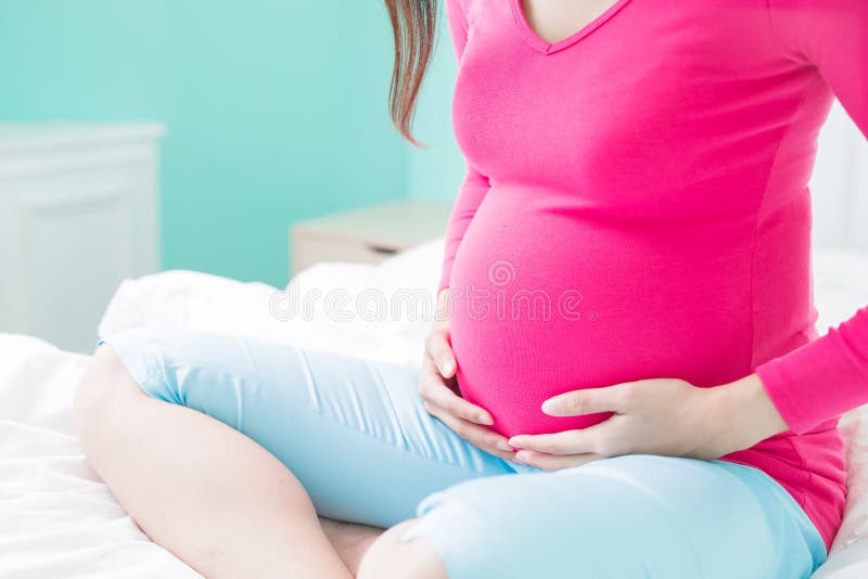 Closeup of pregnancy woman stock image. Image of abdomen - 92363229