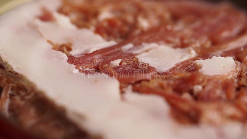 Closeup of Preserved Meat in a Tin Container Stock Footage - Video of ...