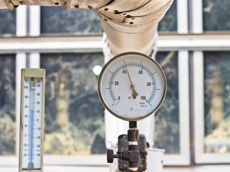 Closeup of a pressure stock image. Image of measurement - 34562263