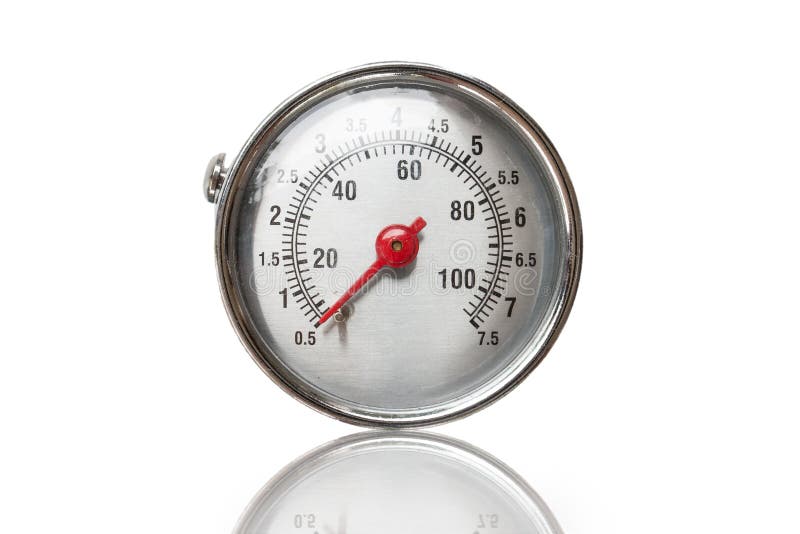 Closeup of a Pressure Meter Stock Photo - Image of care, gage: 32076508