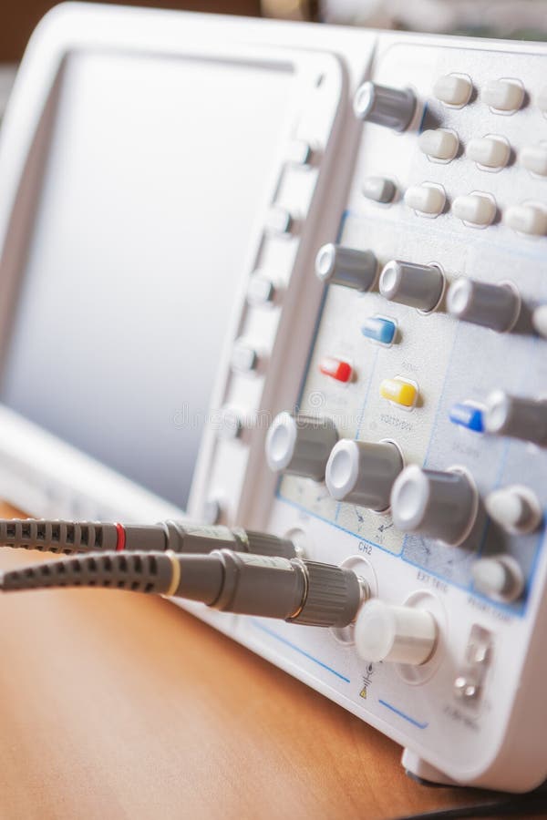 Closeup of Professional Laboratory Oscillograph Stock Photo - Image of ...