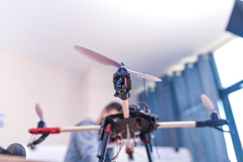 Closeup Programmer Hands Making Electronic FPV - First Person View ...