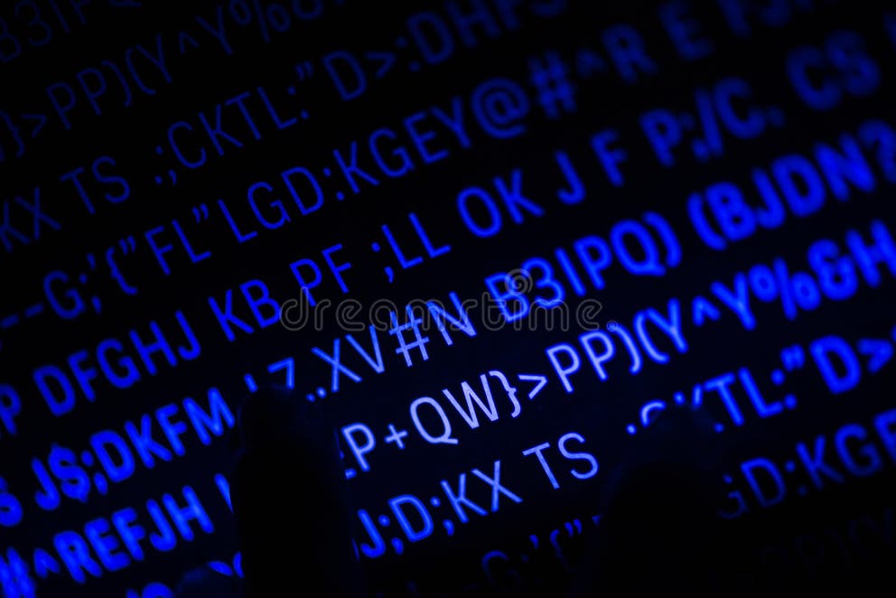 Closeup of Programming Code and Language Stock Photo - Image of html ...