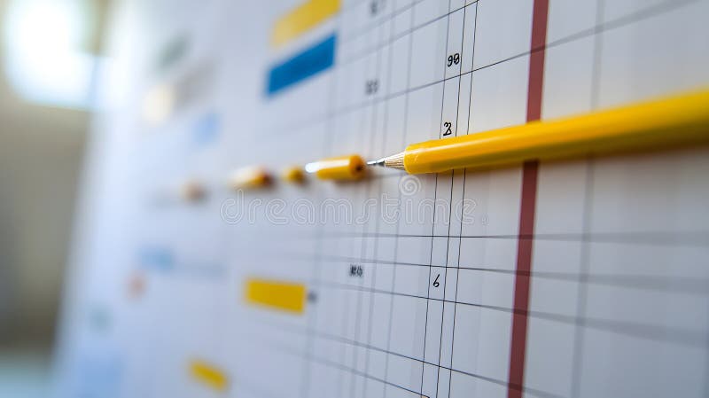 A Closeup of a Project Plan with Clearly Defined Goals and Objectives ...