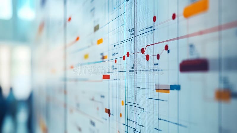A Closeup of a Project Plan with Integrated Performance Tracking Tools ...
