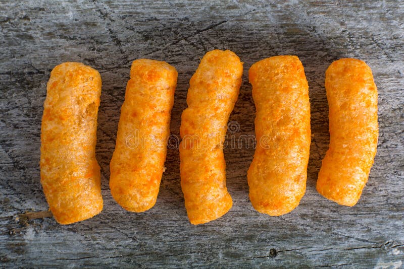 Closeup of Puffed Corn Snacks Stock Image - Image of chips, snack ...
